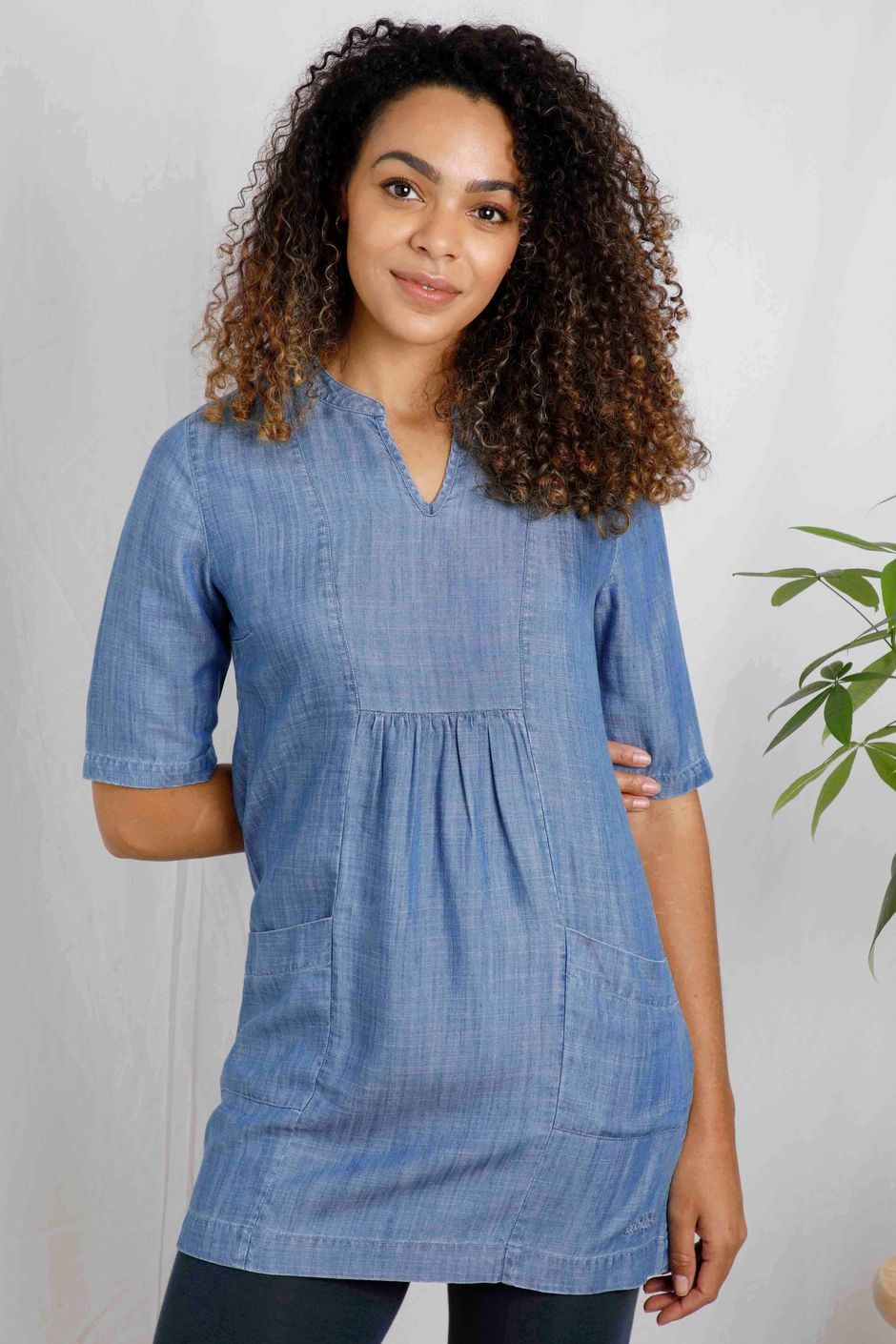 Moa Tencel Tunic Denim | Weird Fish