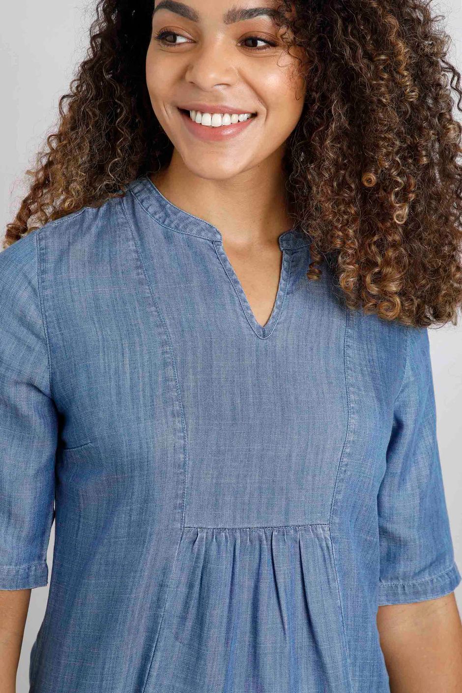 Moa Tencel Tunic Denim | Weird Fish